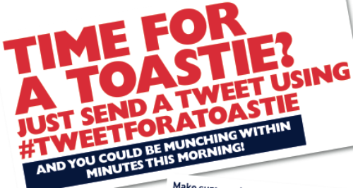 Tweet For A Toastie! - Capital South Coast