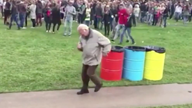WATCH: Dancing Grandfather Steals The Show At Dutch EDM Festival! # ...
